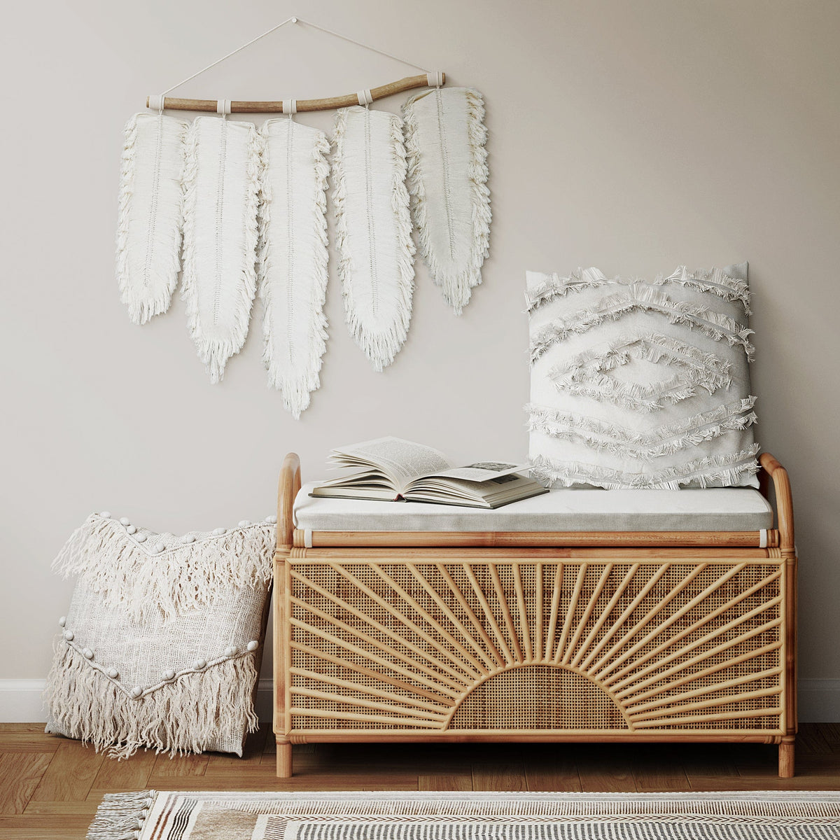Wooden Entryway Storage Trunk - Mojo Boutique
